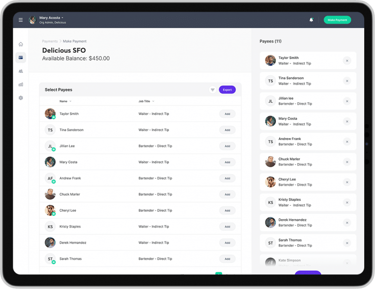 Instant Tip Payment Solution - Kickfin